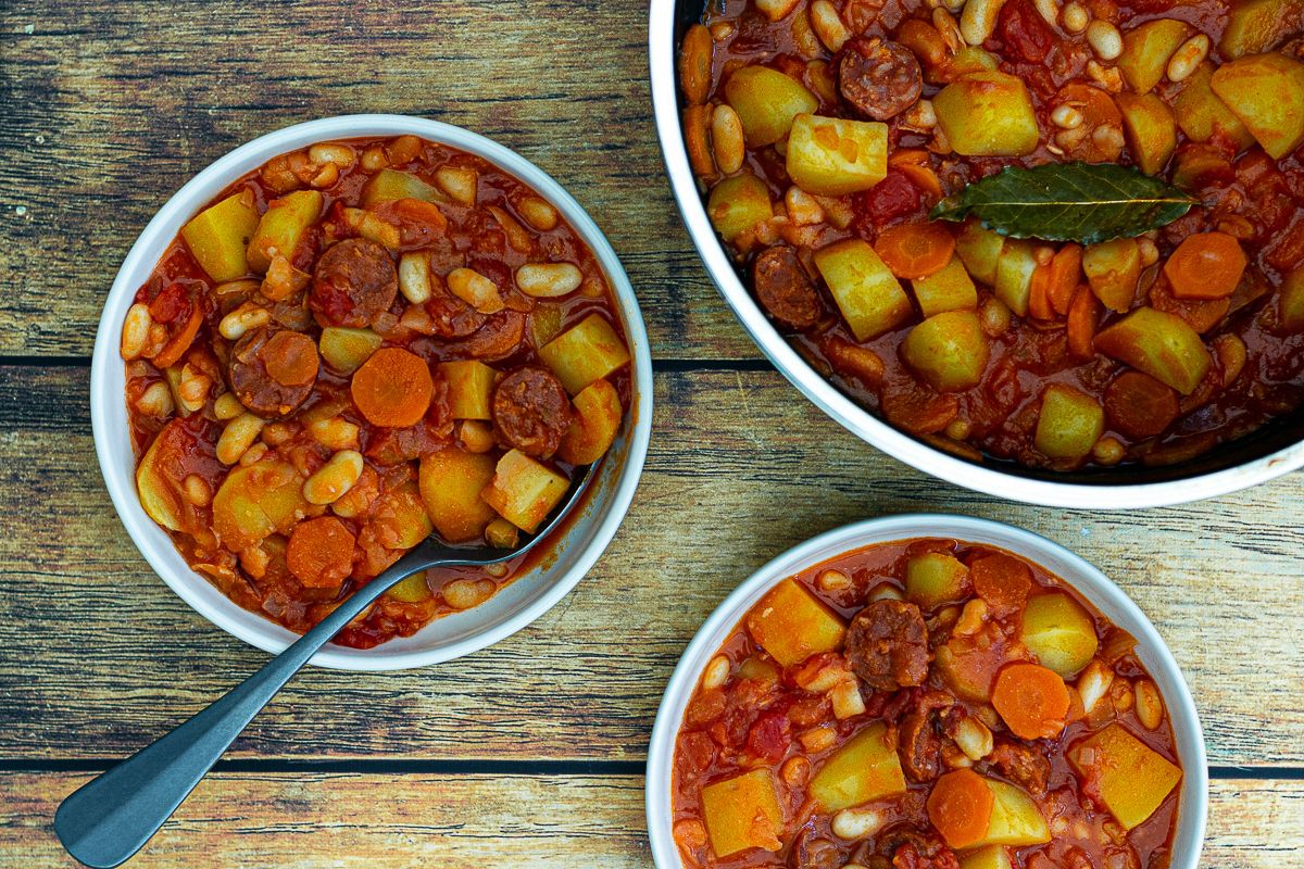 Mijoté De Haricots Blancs Au Chorizo Et Pommes De Terre Amandine Cooking