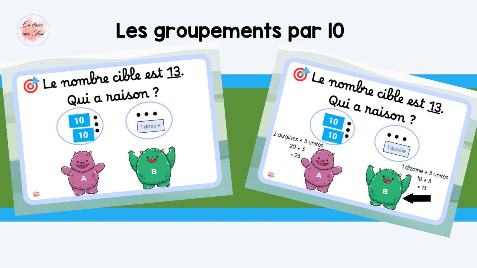 Les groupements par 10 CP/CE1 - En classe avec Tisse